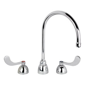 CHICAGO FAUCET 786-GN8AE3ABCP 8” CONCEALED FAUCET W/ GOOSENECK SPOUT ...