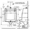 AMERICAN STANDARD WASHBROOK URINAL 3/4" TOP SPUD WALL HUNG .125 GPF TO ...