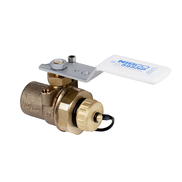 NIBCO S-585HP-LF-HC 3/4” SWEAT X HOSE CAP LF FULL PORT BRONZE BALL ...